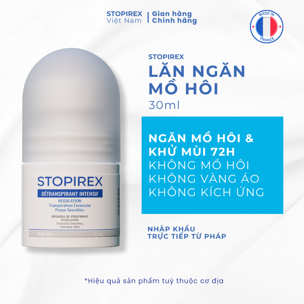 STOPIREX Lăn khử mùi & Ngăn tiết mồ hôi Chuyên sâu - Khử mùi cơ thể cho ...