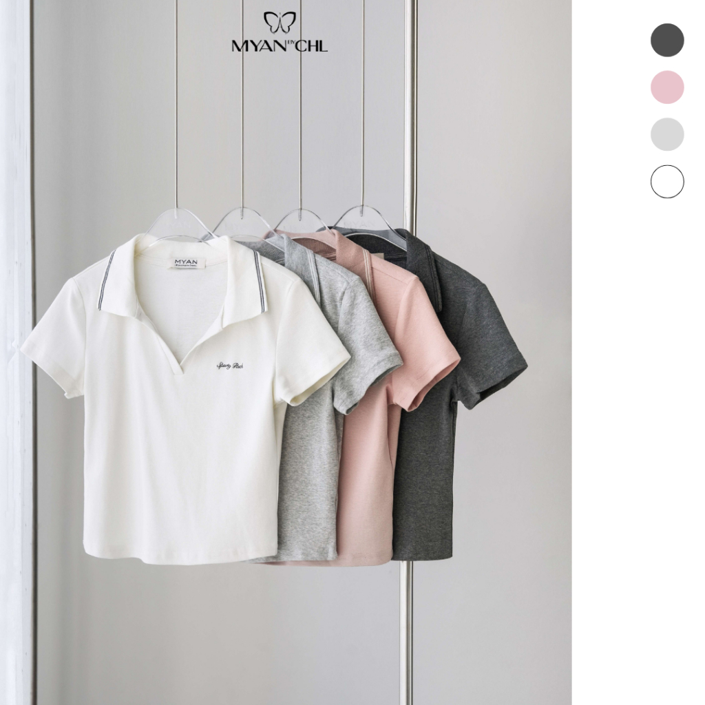 MYAN DESIGN Áo Cổ Bẻ Bổ Trụ Freesize Cá Tính AFY250211 | Shopee Việt Nam