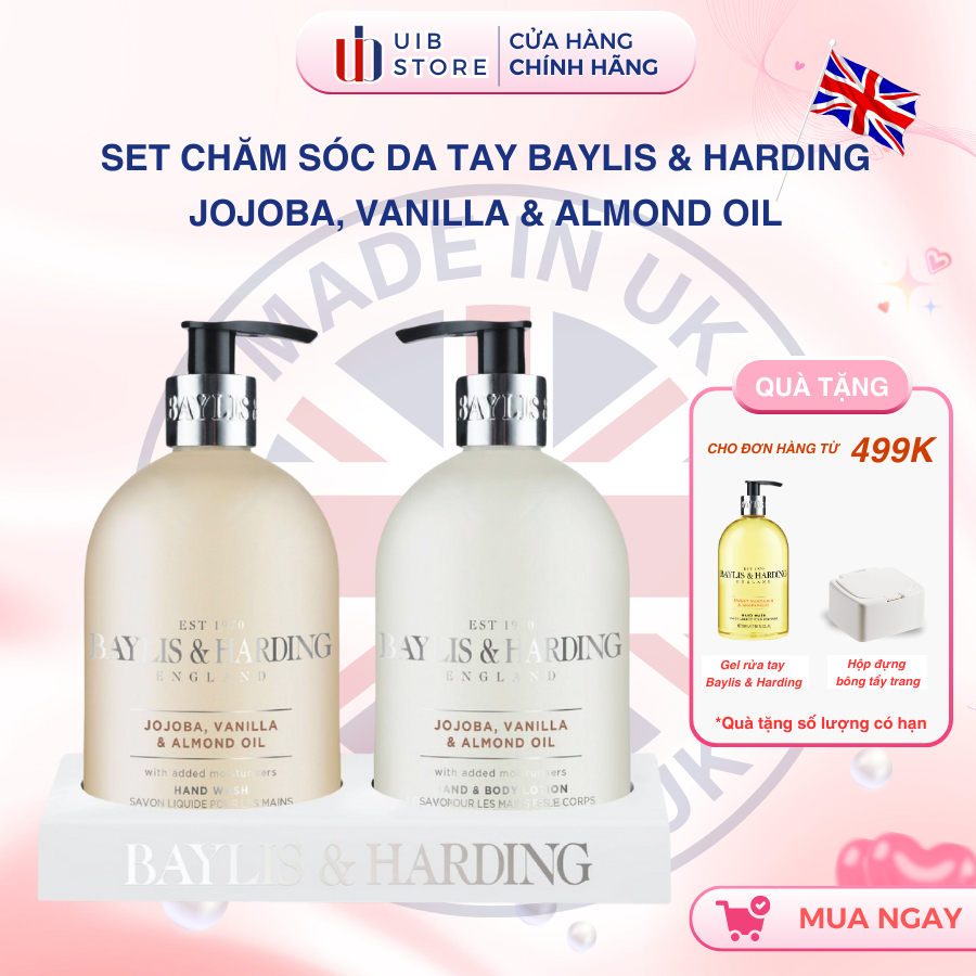 Bộ quà tặng nước rửa tay và dưỡng thể toàn thân cấp ẩm làm mềm da Balys ...