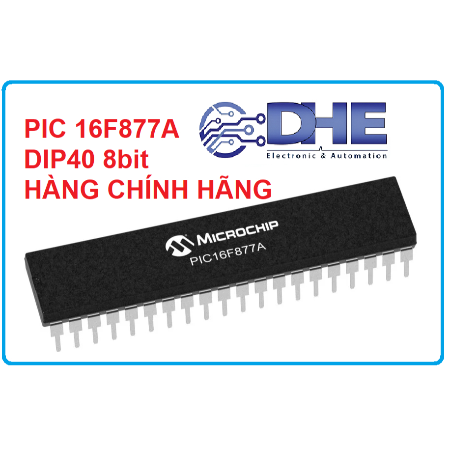 Vi điều khiển PIC 16F877A - DIP40 8bit Microchip, HÀNG CHÍNH HÃNG, YÊN ...