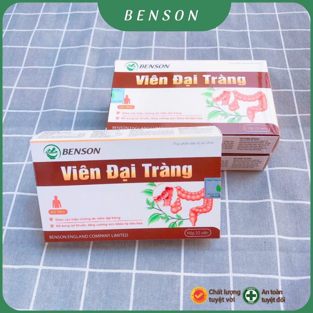 Combo 1 tháng 3 hộp Viên Đại Tràng Benson - Ổn định Đại Tràng về lâu ...