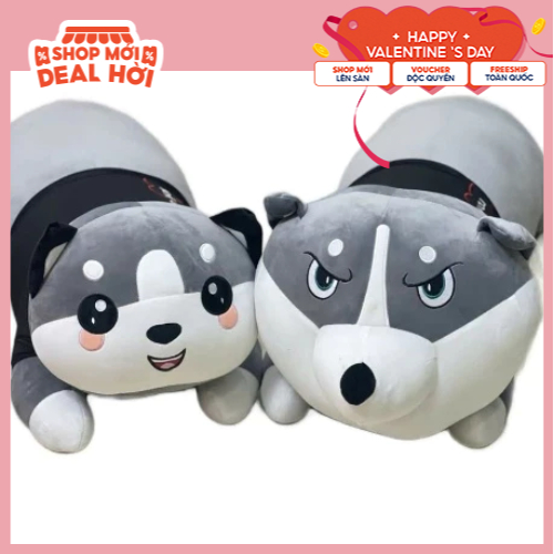 Gấu Bông Chó Ngáo, Mèo Ngáo Husky Siêu To Cỡ 60cm/80cm/1m/1m2/1m5 ...