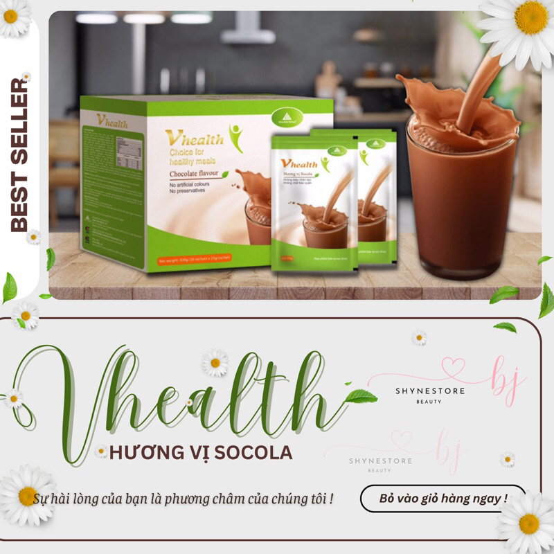 [CHÍNH HÃNG] Bột Dinh Dưỡng Vhealth Hương Socola – Hỗ Trợ Tăng Cân ...