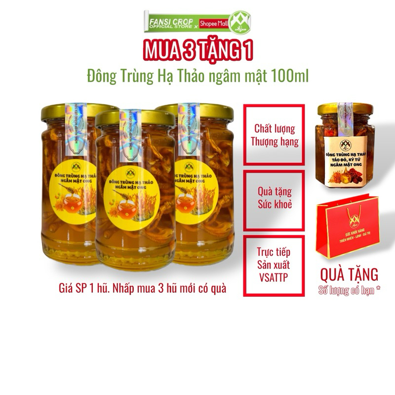 Đông Trùng Hạ Thảo ngâm mật ong - 100ml | Shopee Việt Nam
