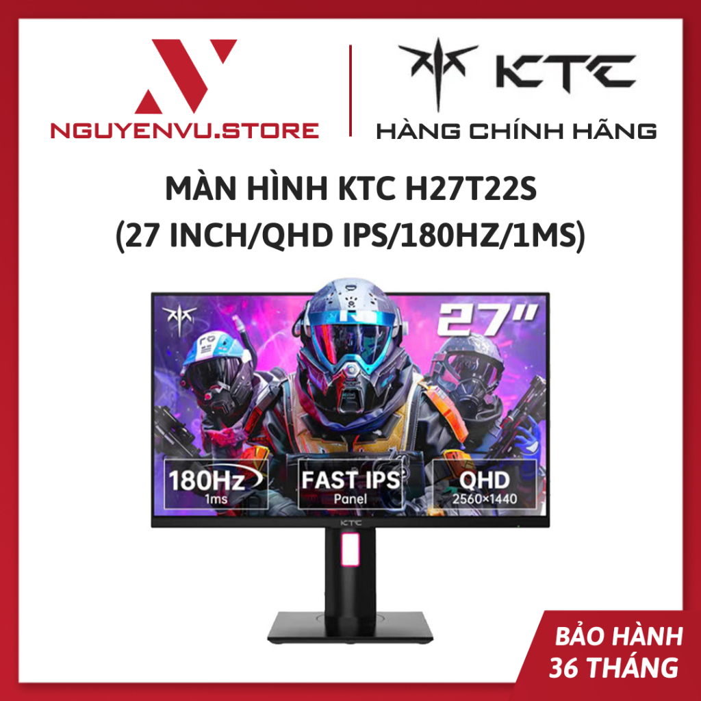 Màn Hình KTC H27T22S 27 inch QHD IPS 180Hz 1ms - Hàng chính hãng | Shopee Việt Nam