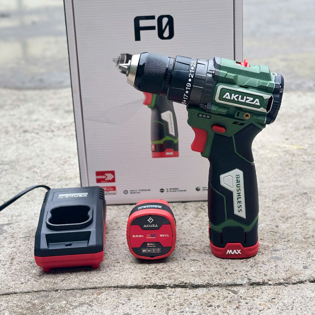 Máy Khoan Pin 3 Chức Năng Akuza F0 Đầu Kẹp 10mm Autolock Không Chổi ...