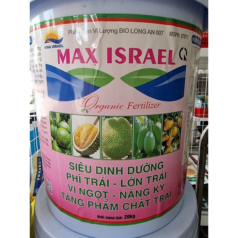 Xô Max Israel 20kg - siêu dinh dưỡng, phì trái, lớn trái, vị ngọt, nặng ...