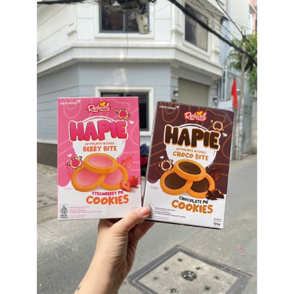 Bánh quy nhân kem Hapie NỘI ĐỊA NHẬT BẢN HỘP 104GR | Shopee Việt Nam