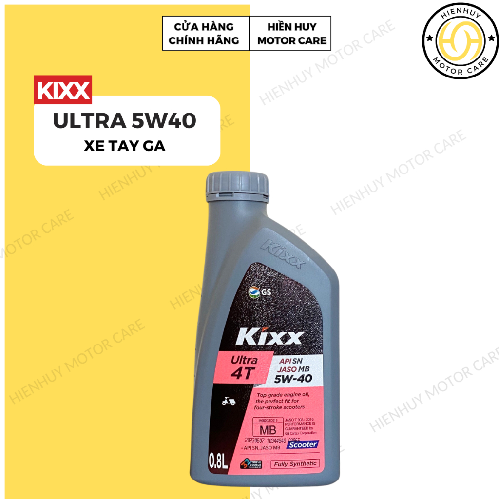 Nhớt Kixx Ultra Scooter Full Tổng hợp 5W40 & Bán Tổng hợp 10W30 Dung ...