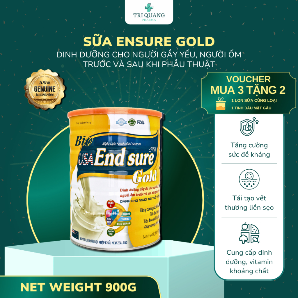 Sữa Bio E.n.d Sure Gold Bổ Sung Dinh Dưỡng Cho Người Gầy Yếu Ốm Trước ...