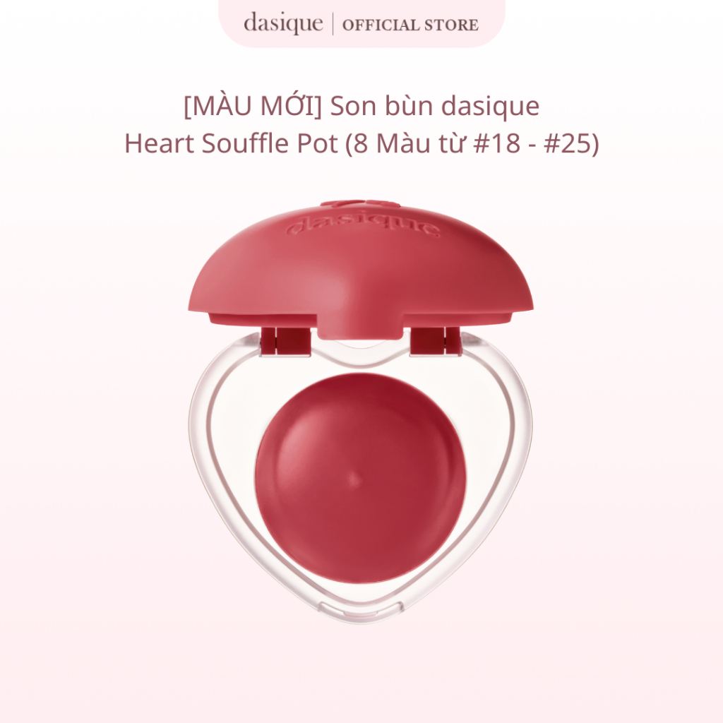Son bùn Dasique Heart Souffle Pot | New Colors. | Shopee Việt Nam