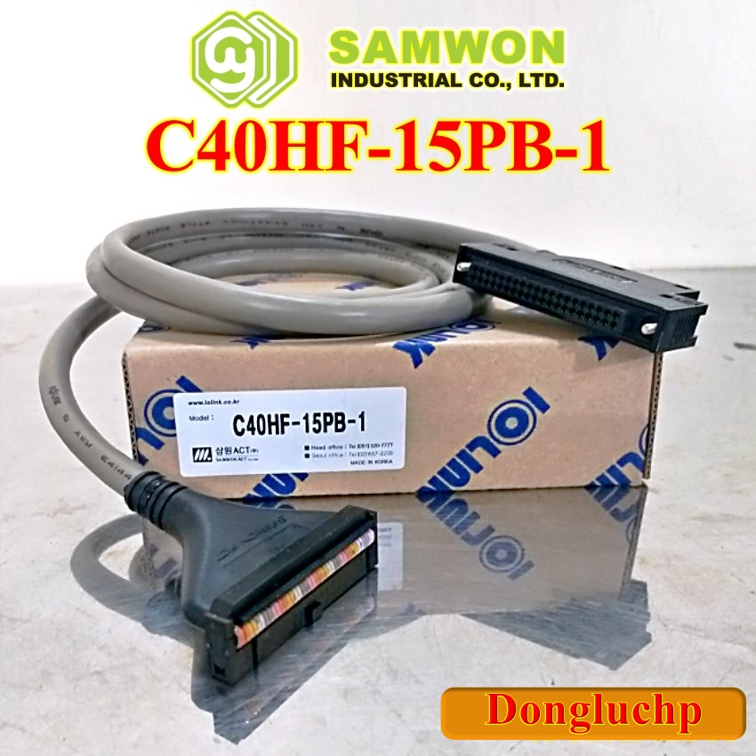 Cáp I/O link kết nối PLC Mitsubishi dòng Q C40HF-15PB-1 C40HF-10PB-1 ...