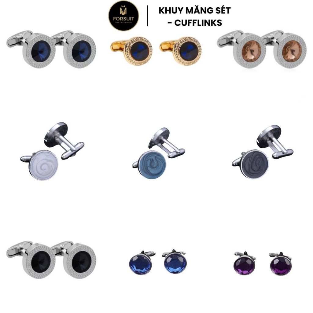 Khuy măng sét nam - Cufflinks Khuy Cài Tay Áo Sơ Mi Cao Cấp Hợp Kim Sang Trọng | Shopee Việt Nam