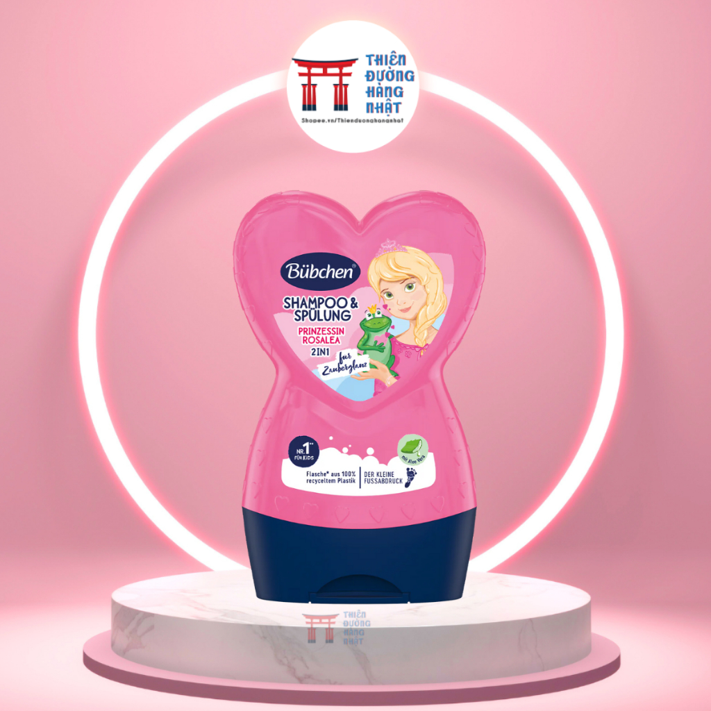 Sữa tắm gội 2 trong 1 Bubchen Đức 230ml cho bé màu hồng công chúa | Shopee Việt Nam