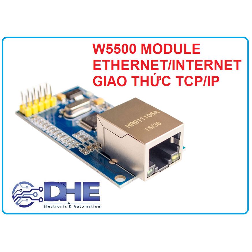 W5500 MODULE ETHERNET/INTERNET GIAO THỨC TCP/IP PHÙ HỢP CHO ARDUINO, PIC, 8051, AVR, STM ...