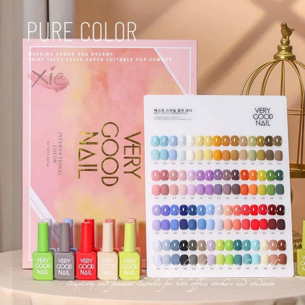 [LOẠI 1 CHÍNH HÃNG] Set sơn gel Very Good Nail 60 màu - Tặng bảng màu ...