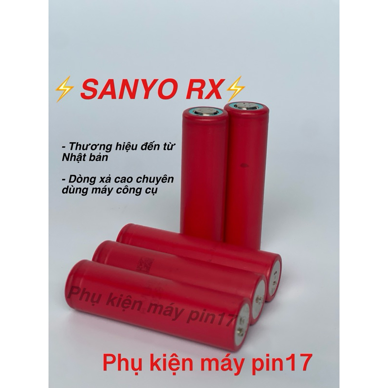 Pin 18650 xả cao Sanyo Rx 2000mah chính hãng, hàng tháo khối như mới ...