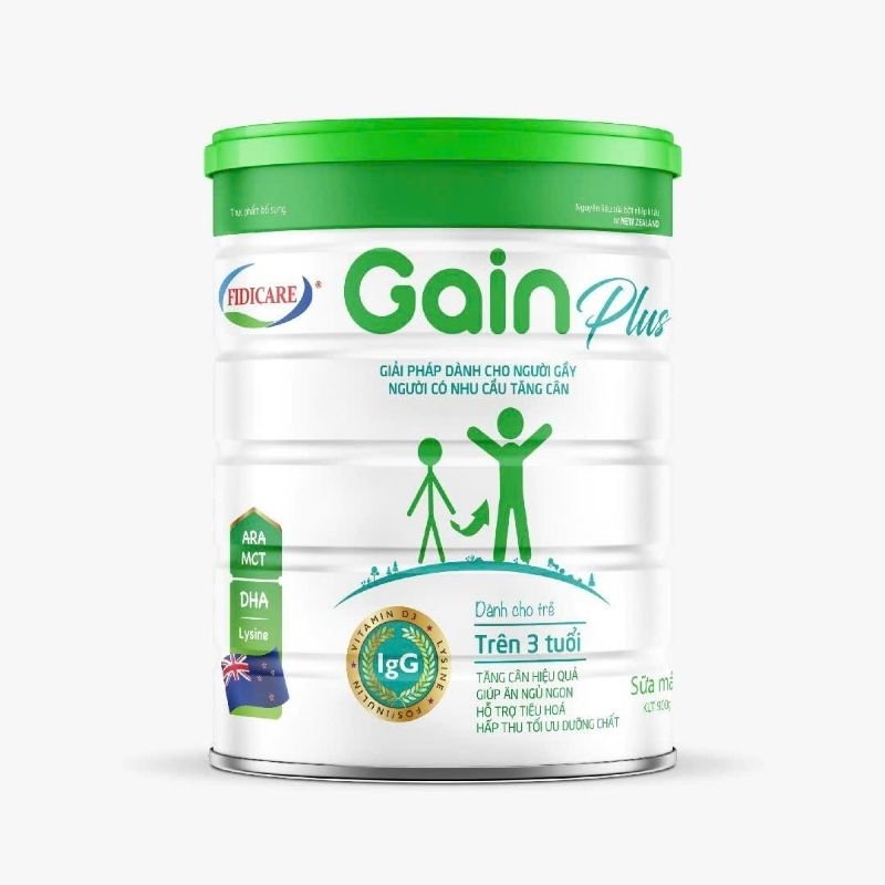 Sữa bột Fidicare Gain plus xanh lon 900g | Shopee Việt Nam