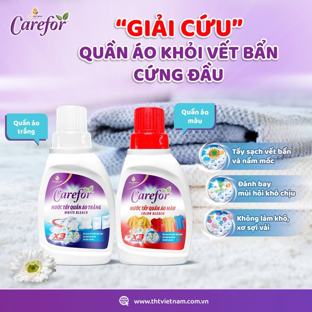 Nước tẩy quần áo Carefor siêu sạch | Shopee Việt Nam