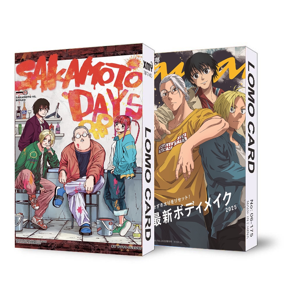 ( không kèm hộp ) Hộp ảnh lomo SAKAMOTO DAYS in hình boylove nhiều mẫu ...