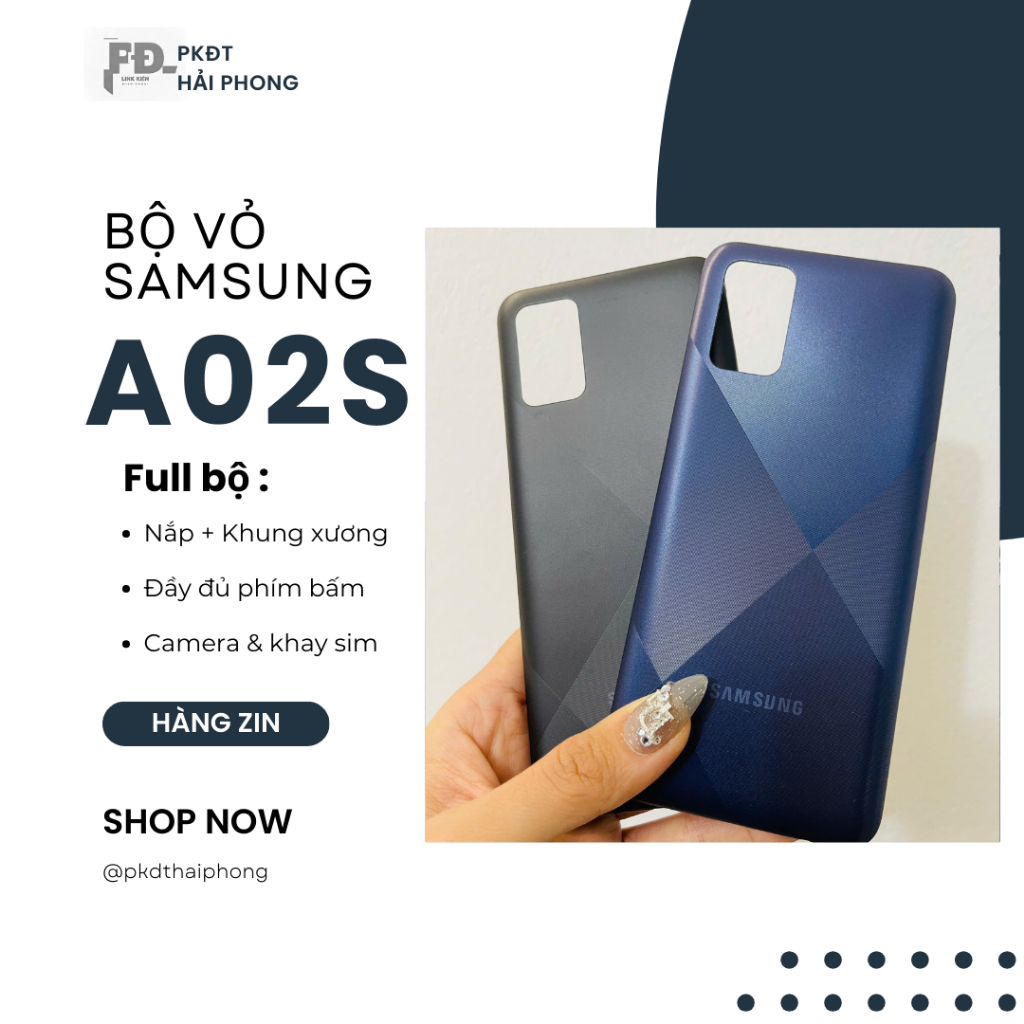 Bộ Khung Samsung A02s Full Set - Khung Xương + Nắp Lưng + Kính Cam ...