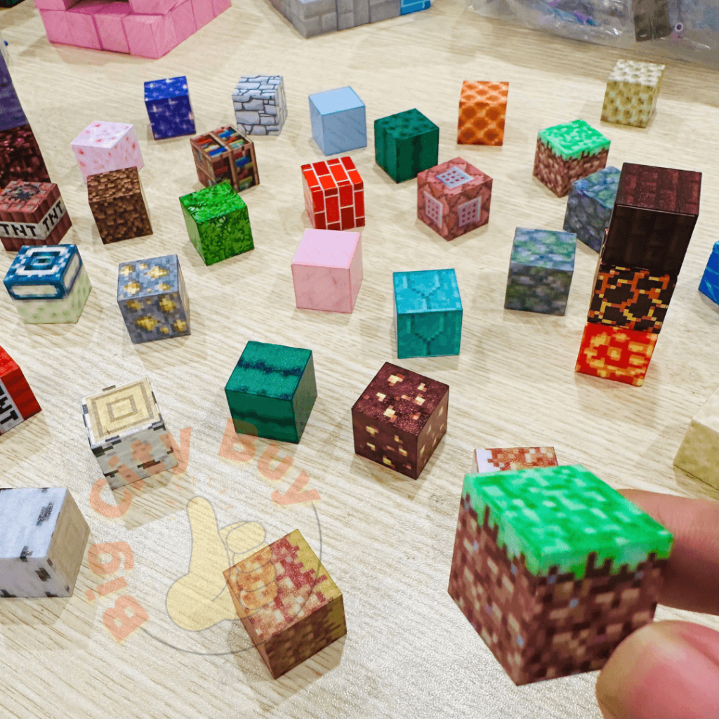 [CHỌN MẪU] Minecraft Nam Châm Đồ Chơi Sáng Tạo, Khối Nam Châm Minecraft ...
