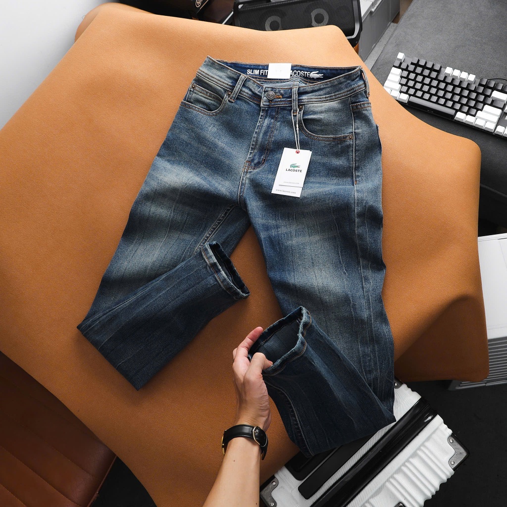 Quần jean dài nam, quần bò nam wash loang siêu đẹp, form slim fit tôn ...