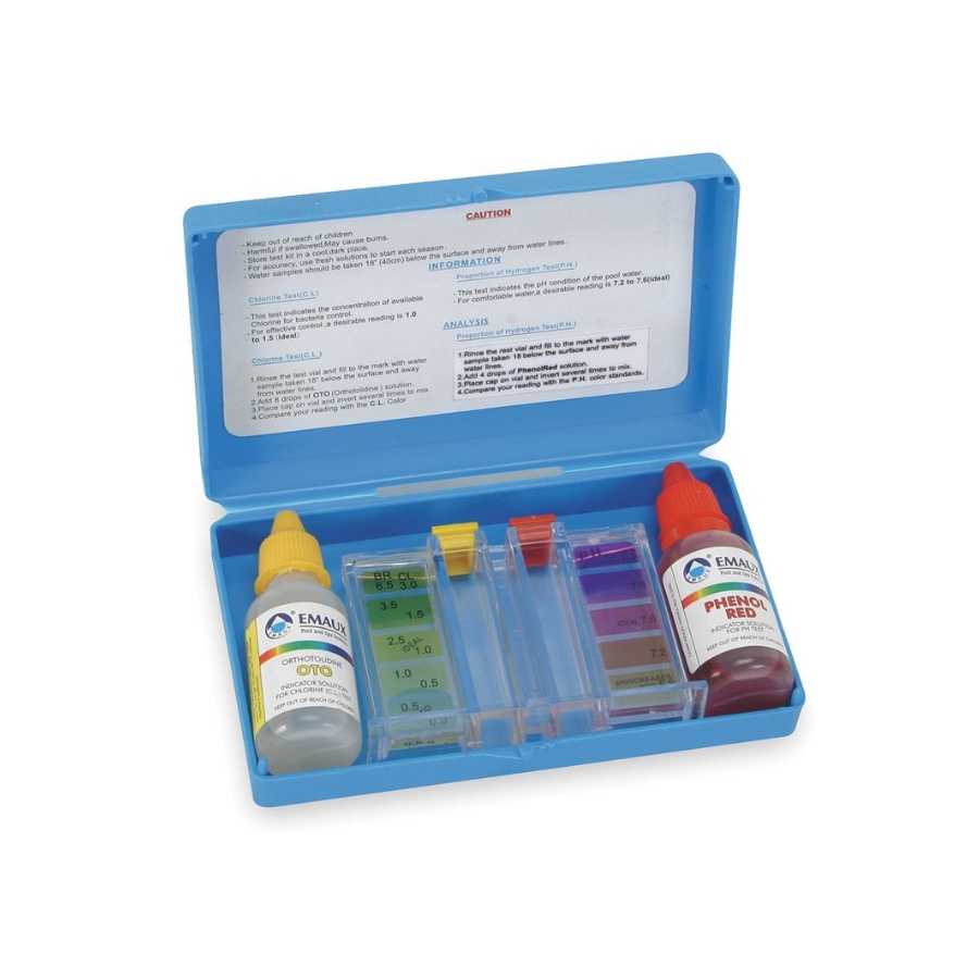 Hộp thử pH & Clo nước hồ bơi 2 trong 1, Bộ kiểm tra nước hồ bơi, Kit ...