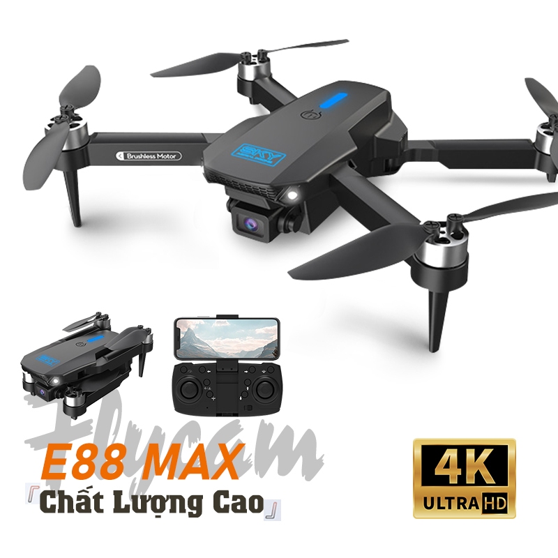 Máy Bay Camera E88 MAX Flycam Drone Camera HD 4K FPV 5000M Cảm Biến ...
