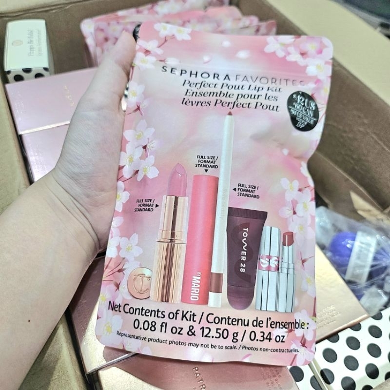 Set 5 son Sephora Favourites Perfect Pout Lip Kit bản giới hạn | Shopee ...