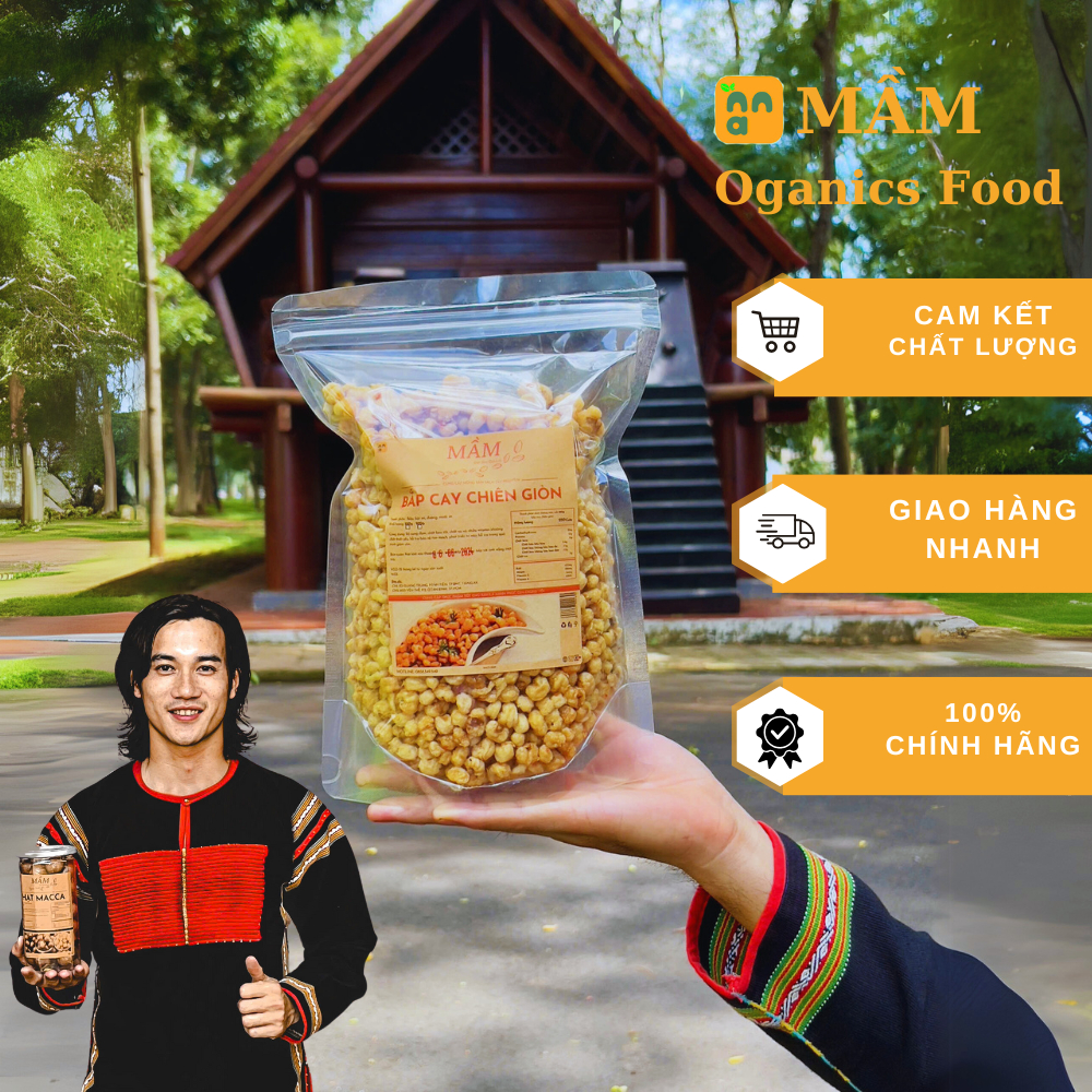 Bắp Rang Tỏi Ớt Bắp Sấy Giòn, Ngô Giòn Xốc Mắm Cay, Bỏng Ngô Đồ Ăn Vặt ...