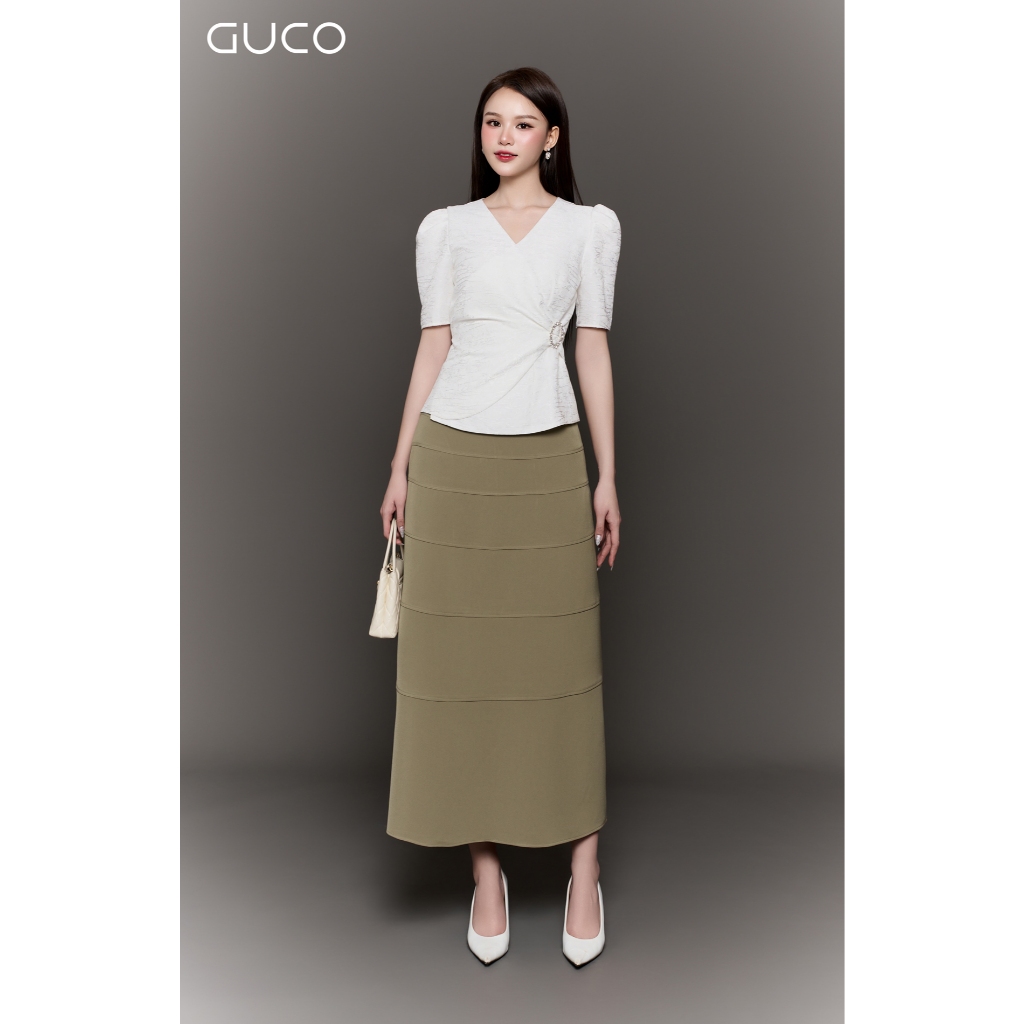 GUCO - Áo Công Sở Cổ V Khoen Eo - Thanh Lịch và Tinh Tế Cho Phái Đẹp ...