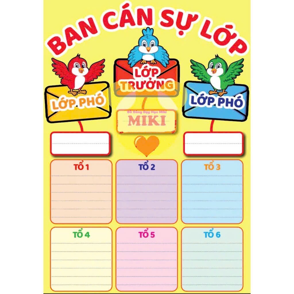 BAN CÁN SỰ LỚP ( trang trí lớp ) | Shopee Việt Nam