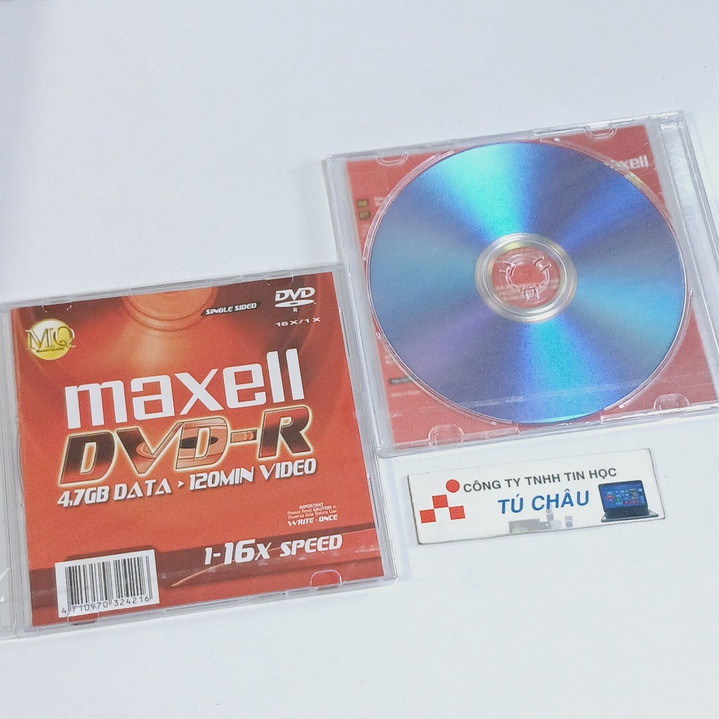 Đĩa DVD Maxell 4.7GB DATA / 120Min Video / Speed Compatible 1-16X Speed ...