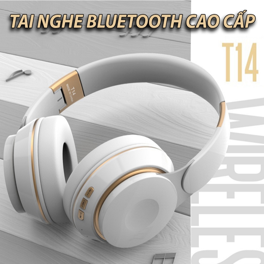 Tai nghe bluetooth không dây cao cấp T14, pin khỏe, chất lượng âm thanh ...