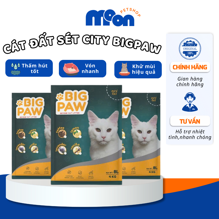 Cát đất sét vệ sinh cho mèo City BigPaw bản nâng cấp của City Bigball ...