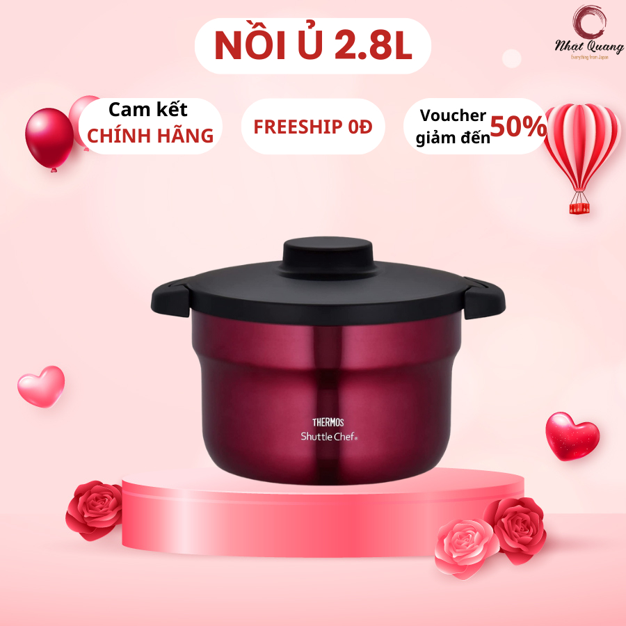 Nồi Ủ Thermos KBJ-3001 màu mận 2.8L | Shopee Việt Nam