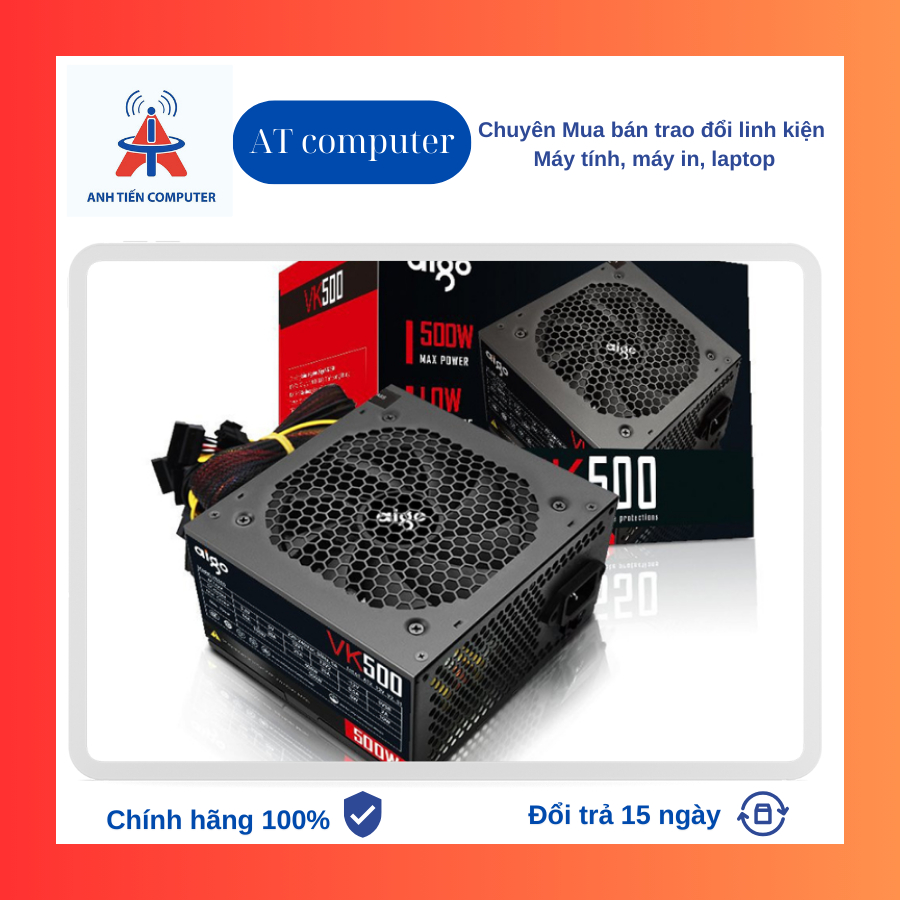 Nguồn máy tính AIGO VK550 - 500W (Màu Đen) cũ | Shopee Việt Nam