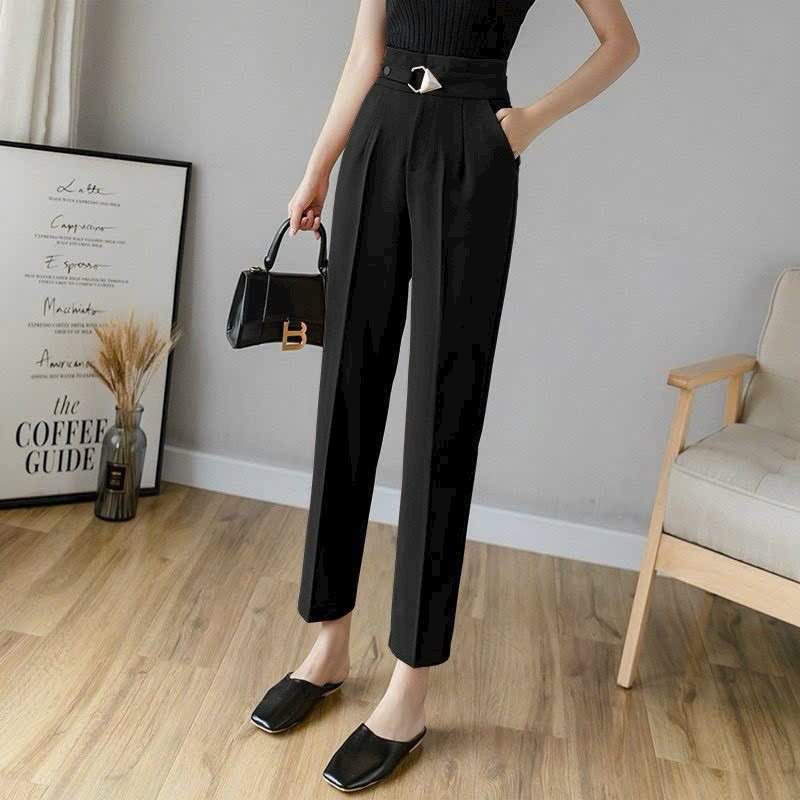 Quần tây nữ bigsize 55-80kg chất tây bao đẹp phối cạp | Shopee Việt Nam