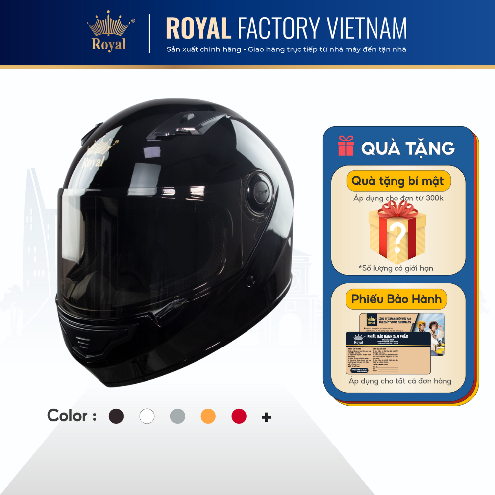 Mũ Bảo Hiểm Fullface Royal M79 Có Kính Chính Hãng, Nón Bảo Hiểm Đi ...