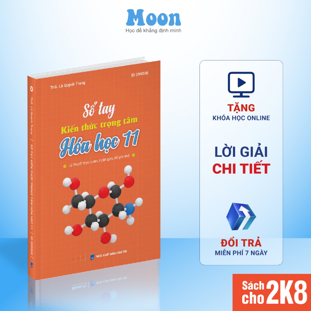 Sách Sổ tay ID kiến thức trọng tâm Hoá học lớp 11 Moonbook | Shopee Việt Nam