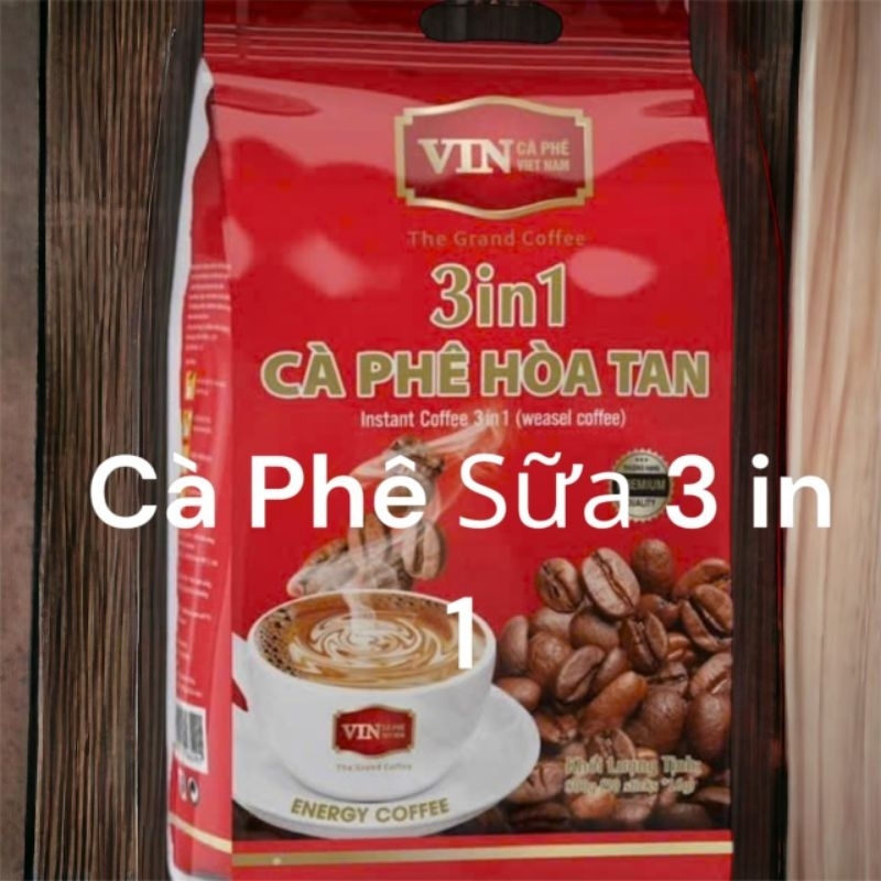 1BiCH CÀ PHÊ HÒA TAN 3 IN 1 VIN CÀ PHÊ(Bich 50goi x16gr/goi) ( date: 03 ...