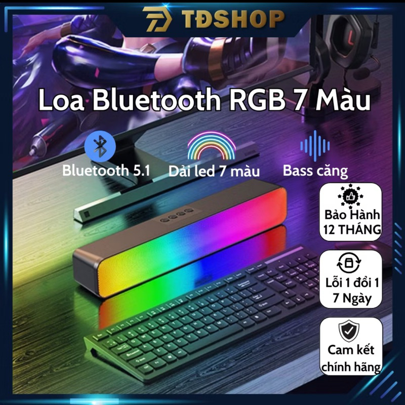 Loa bluetooth RGB N8 cao cấp âm thanh vòm 3D 360 độ phiên bản đặc biệt ...