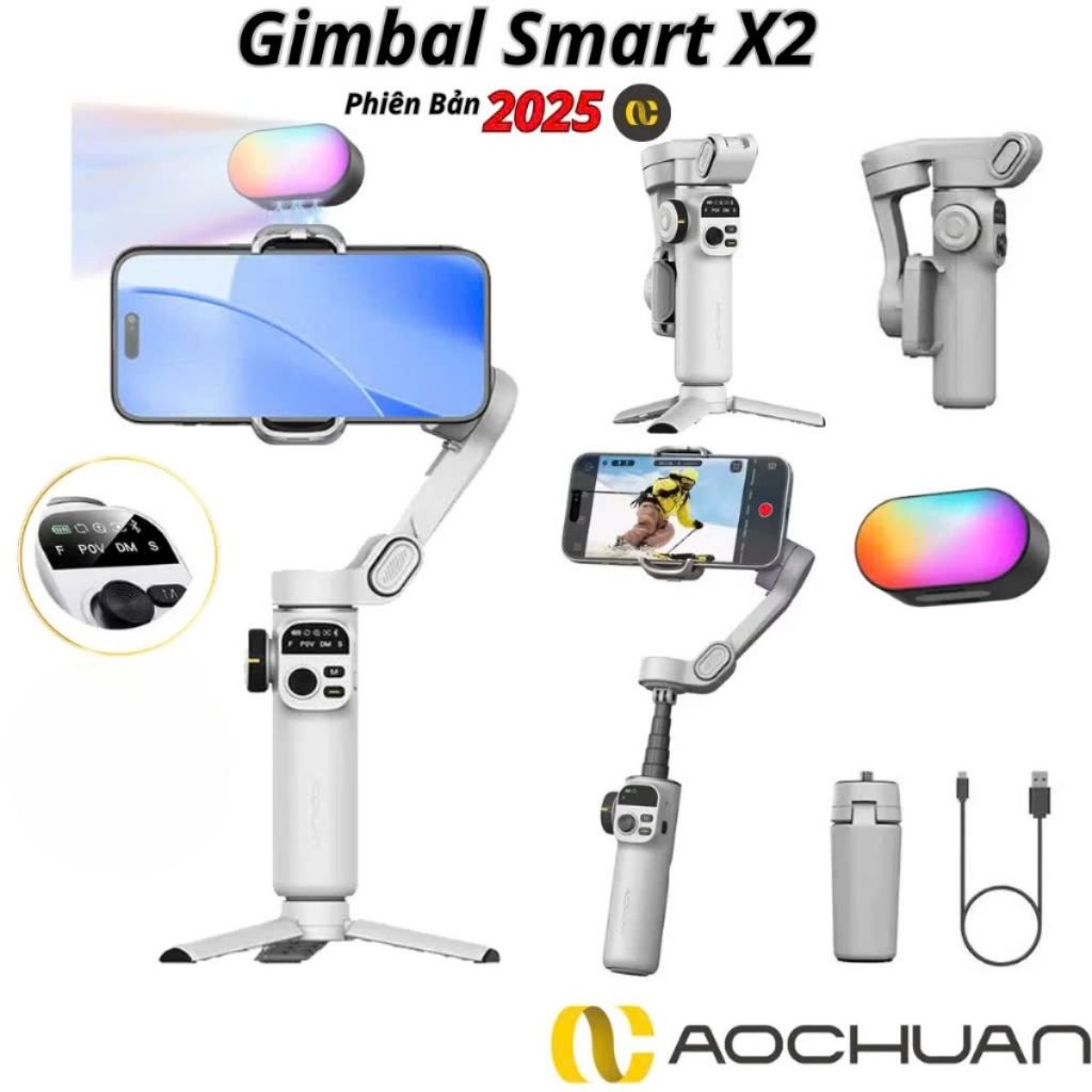 Gimbal Chống Rung Điện Thoại Aochuan SMART X2 phiên bản nâng cấp Gimbal ...