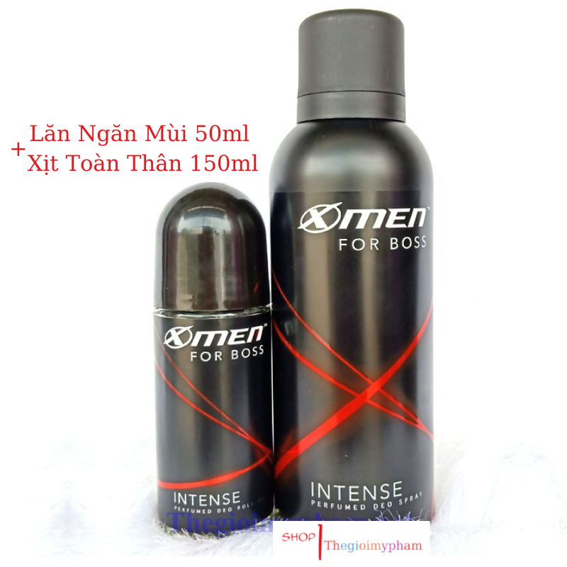 Combo Xịt Xmen For Boss Intense 150ml + Lăn 50ml Hoặc Lăn 70ml + Xịt 210ml | Shopee Việt Nam