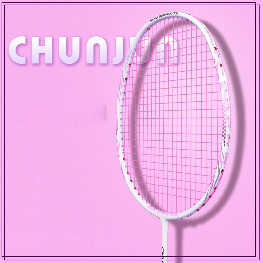 Vợt cầu lông Siêu nhẹ Guang Yu Chunjun 8U khung Carbon T700 lực căng ...