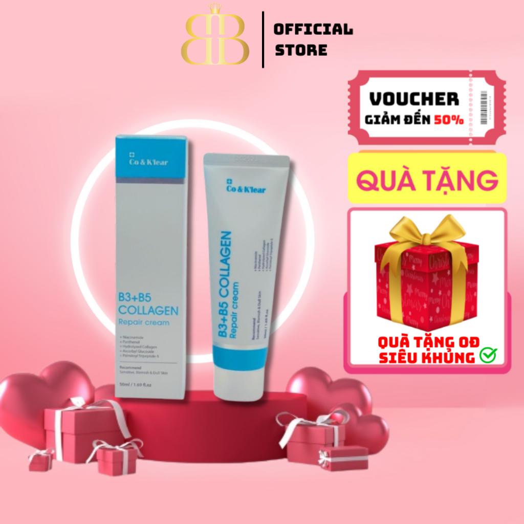 Kem Dưỡng B3+B5 COLLAGEN Co & K’lear, Phục Hồi & Chống Lão Hóa - 50ml ...