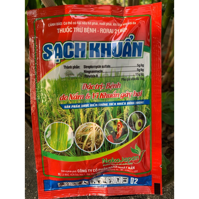 Rorai 21Wp Sạch khuẩn 25gr: Thối nhũn, Thán thư, đốm nâu, thối trái ...