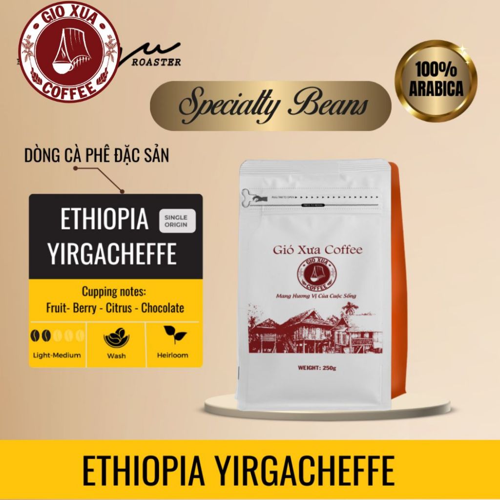 Cà Phê Gió Xưa ETHIOPIA W.YIRGACHEFFE G1- Sơ chế Wash | Shopee Việt Nam