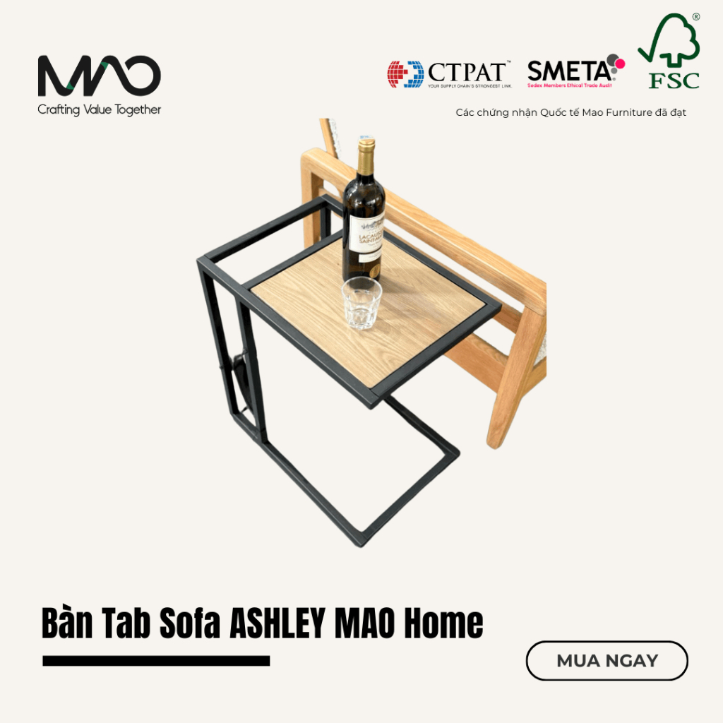 Bàn Tab Sofa ASHLEY MAO Home | Shopee Việt Nam